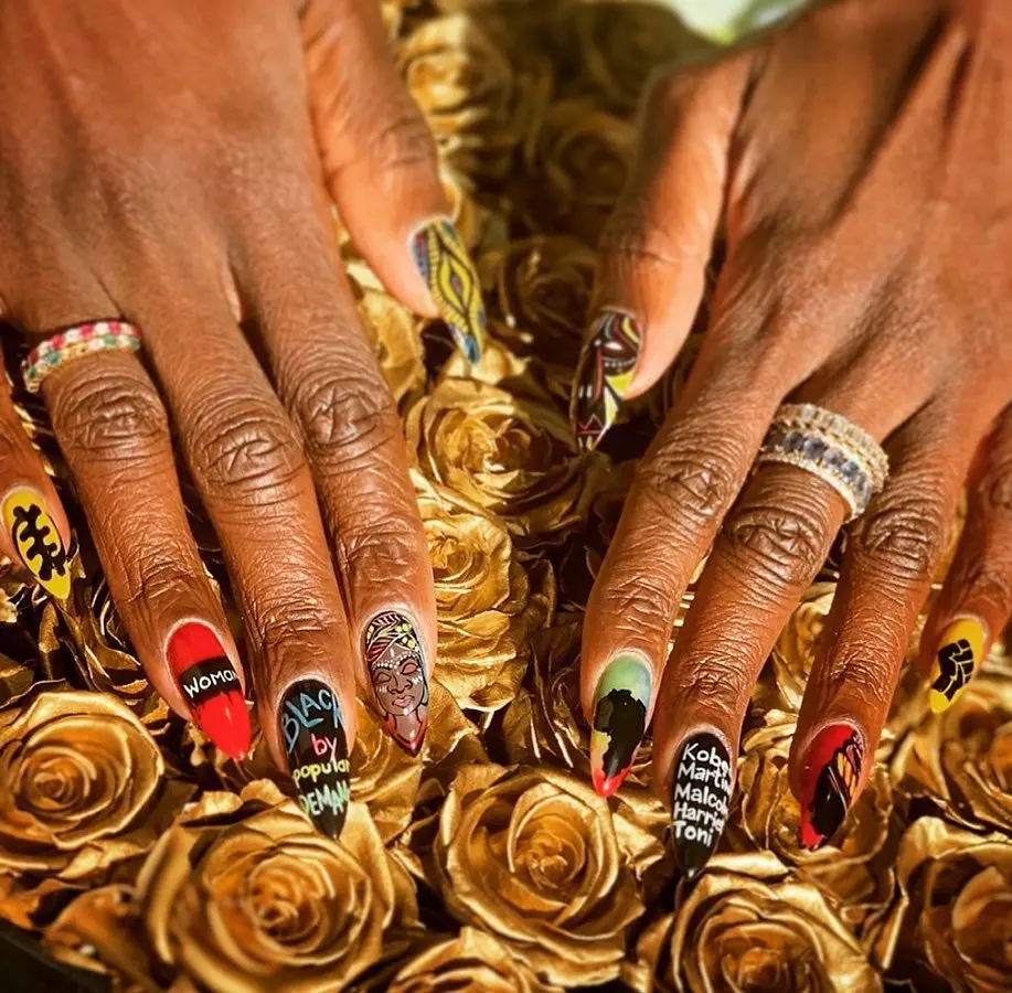 Bu Afrika Baskısından Esinlenen Nail Art Anavatan Ruhunu Yakalıyor 10485_4