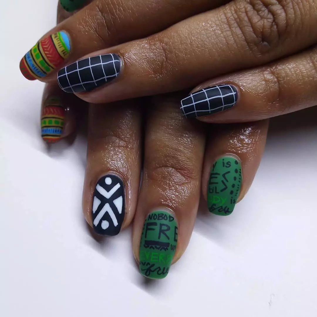 Bu Afrika Baskısından Esinlenen Nail Art Anavatan Ruhunu Yakalıyor 10485_5