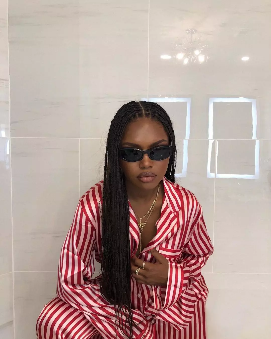 Box Braid Styles được các người nổi tiếng yêu thích - Điều đó bạn cũng sẽ làm 10587_4