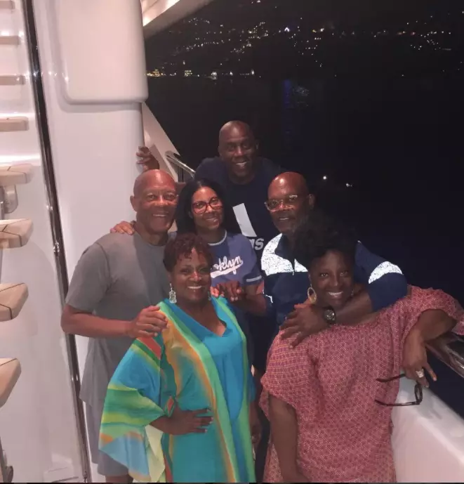 Magic Johnson, Samuel L. Jackson û jinên xwe Vacation Li Îtalyayê