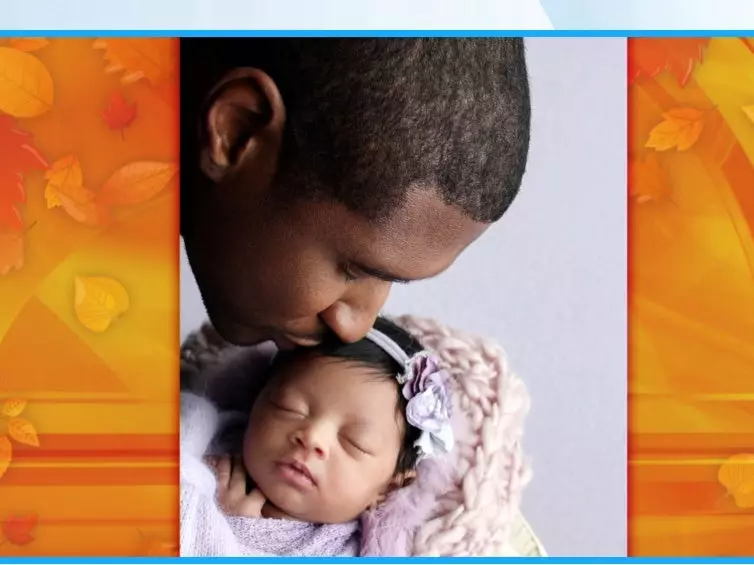Usher deelt eerste foto's van zijn pasgeboren dochter op 'Ellen'