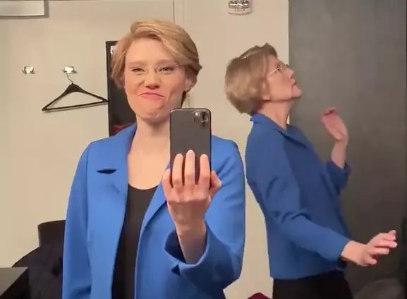 Elizabeth Warren gir Peak uberørte vibber i TikTok-videoen