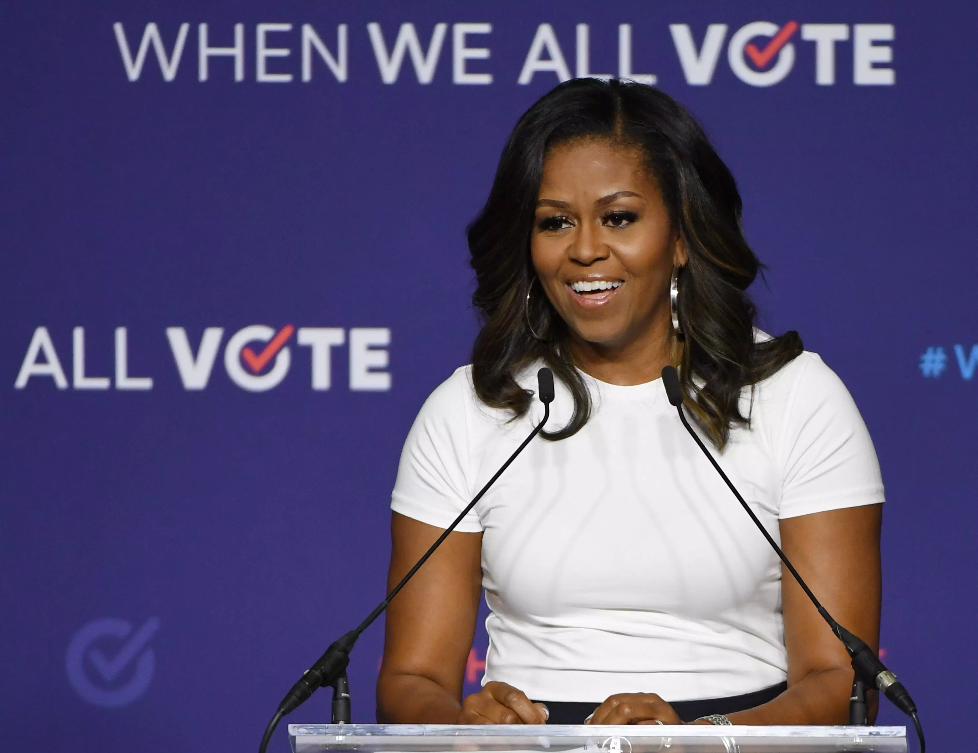 Michelle Obama กำลังจะไปที่ 'The D' เพื่อช่วยในการลงคะแนน