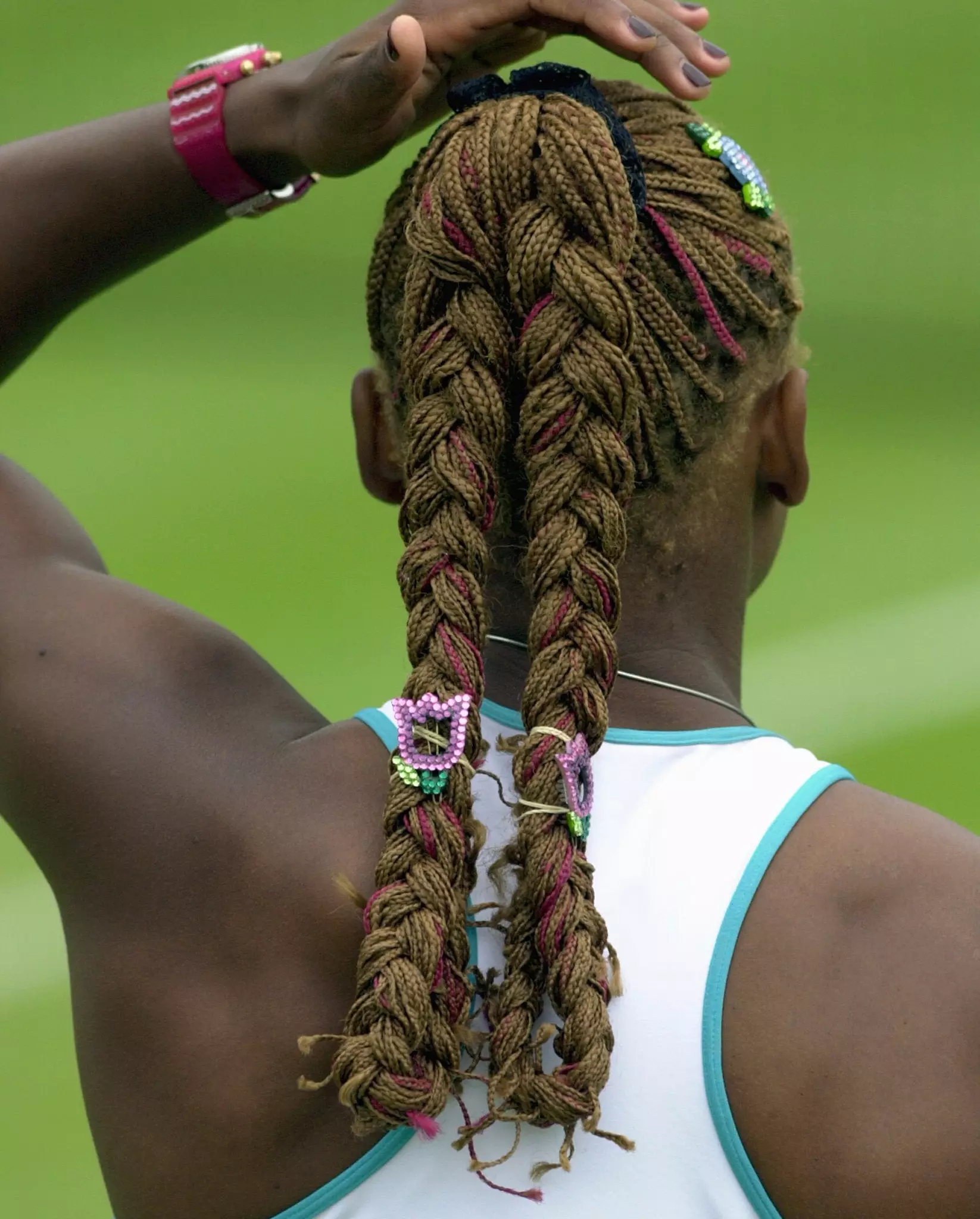 Serena Williams သည် သူမ၏ 1 နှစ်သမီးလေးနှင့် ဆံပင်ကျစ်ခြင်းဓလေ့ကို မျှဝေခဲ့သည် 16646_4