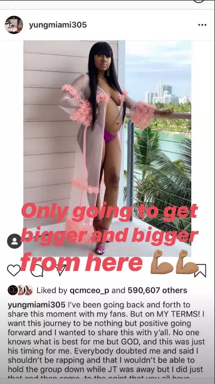 Inaasahan ng Yung Miami Of City Girls ang Kanyang Pangalawang Anak!