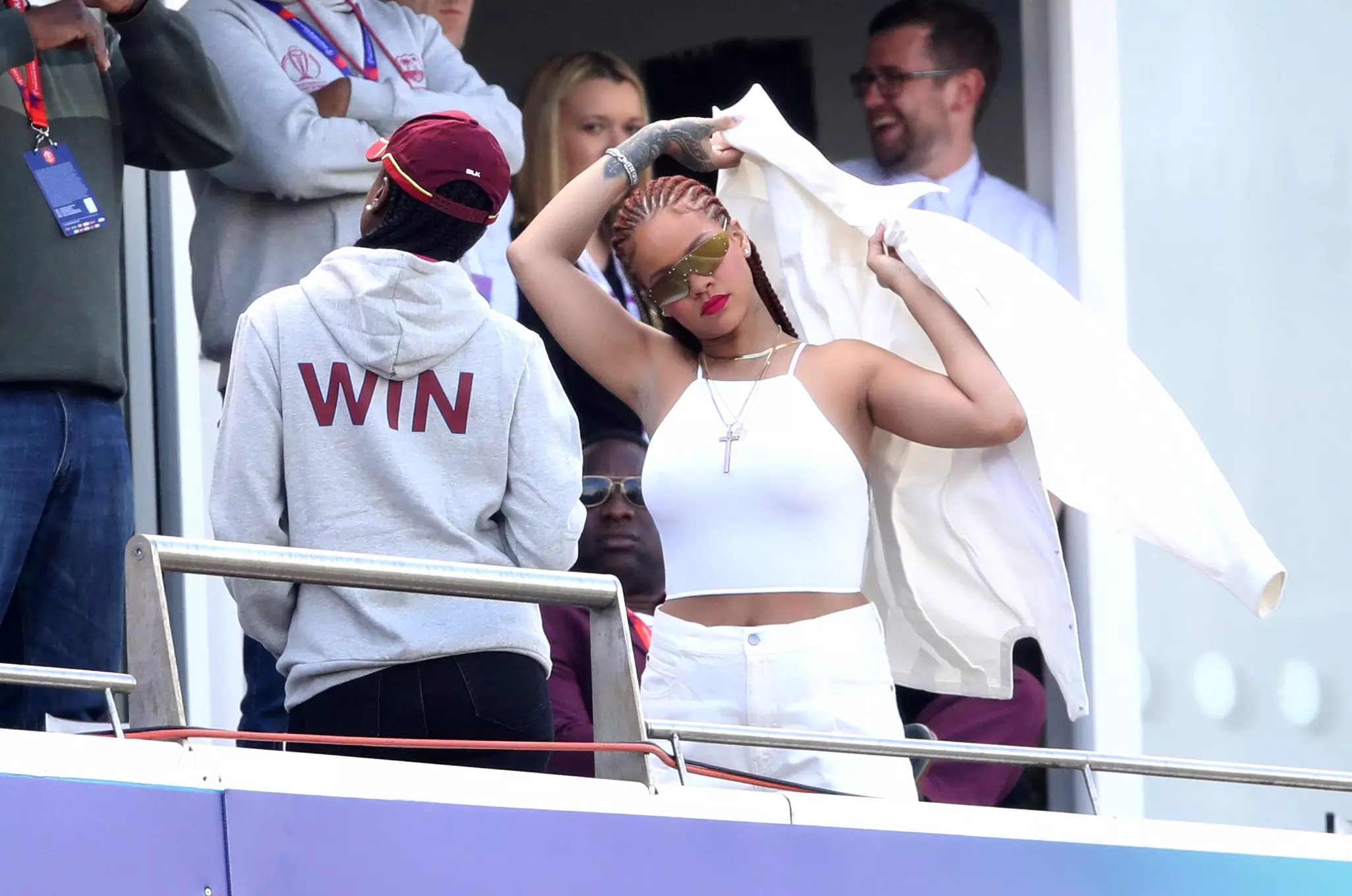 Rihanna animou ás Indias Occidentais na Copa do Mundo de Cricket ICC 25930_6