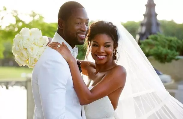 Ene de la Geedziĝa Tago de Gabrielle Union kaj Dwyane Wade 29319_1