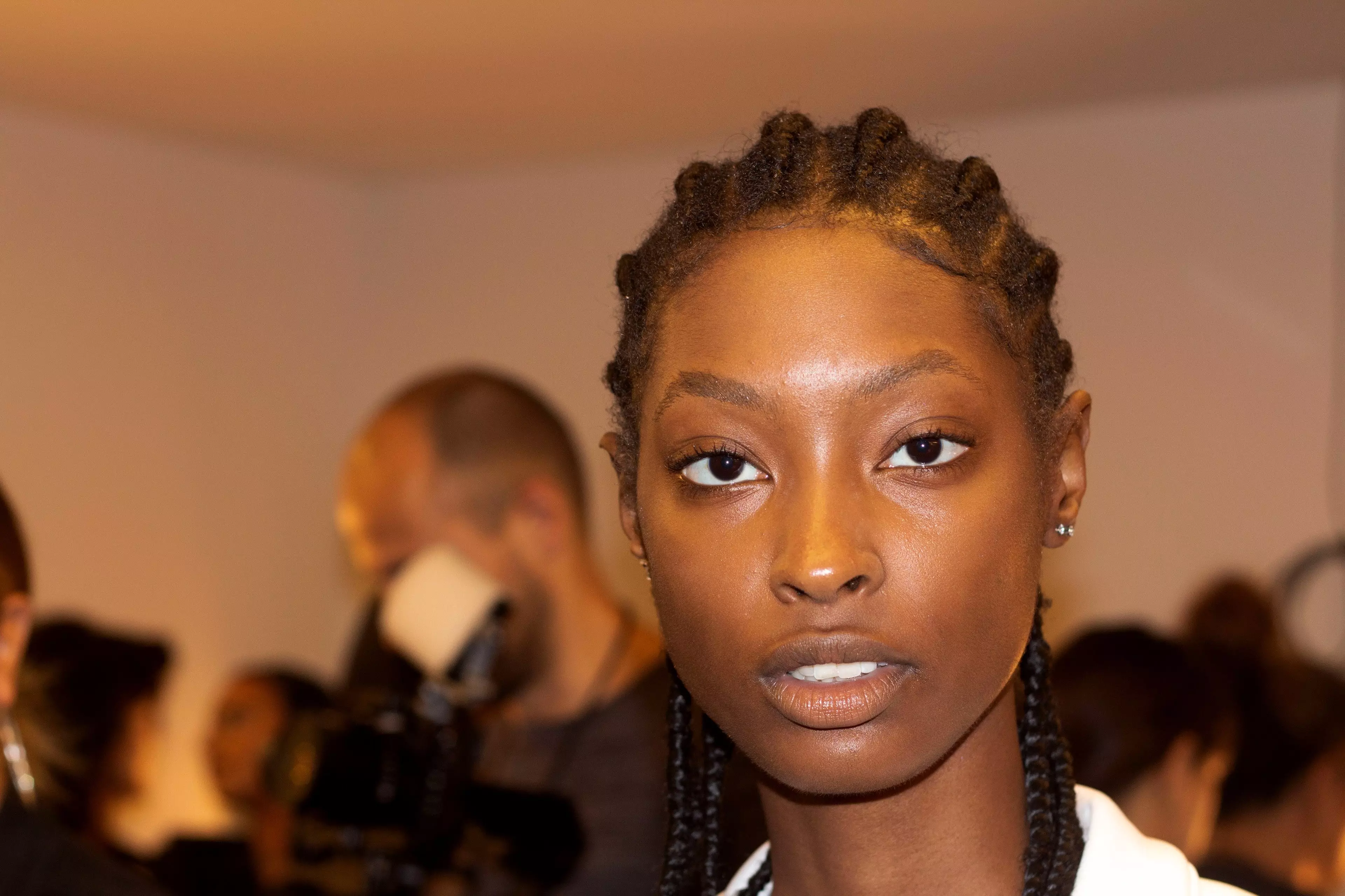 Keke Palmer chodzi na Christian Cowan Show w Cornrows