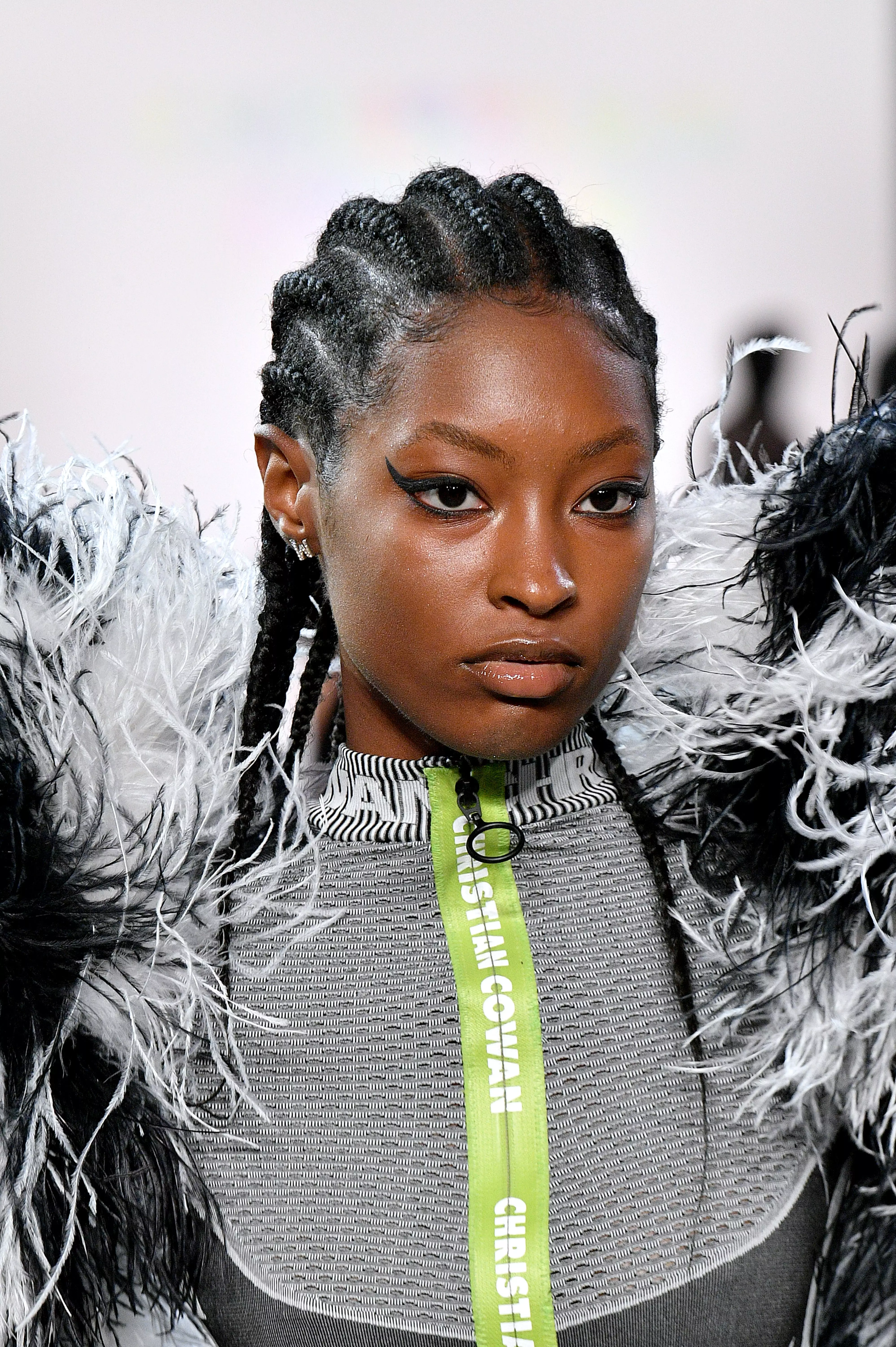 Keke Palmer camina el show de Christian Cowan en Cornrows