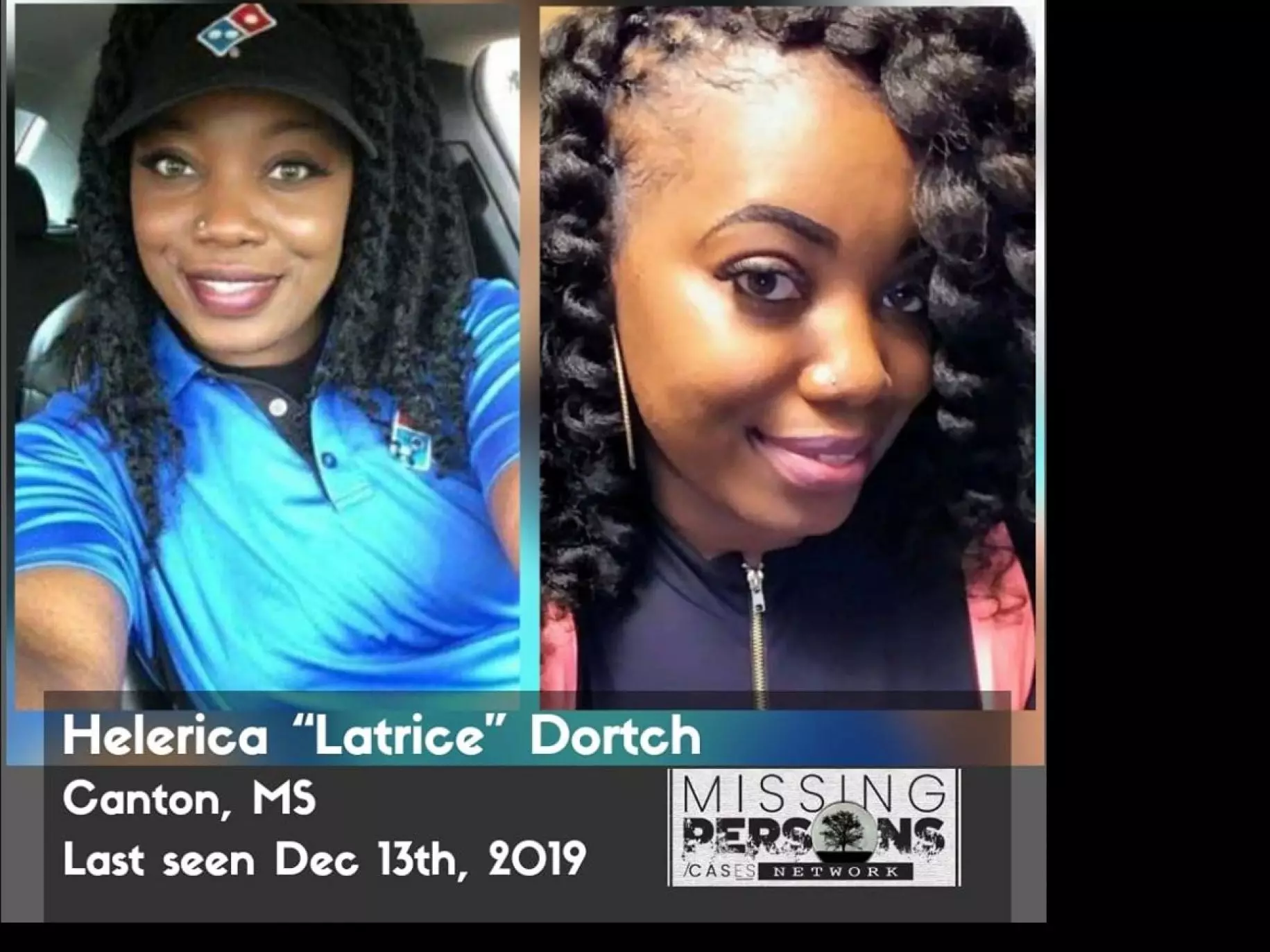 Helerica 'Latrice' Dortch: พบไดรเวอร์ของ Domino ที่หายไป