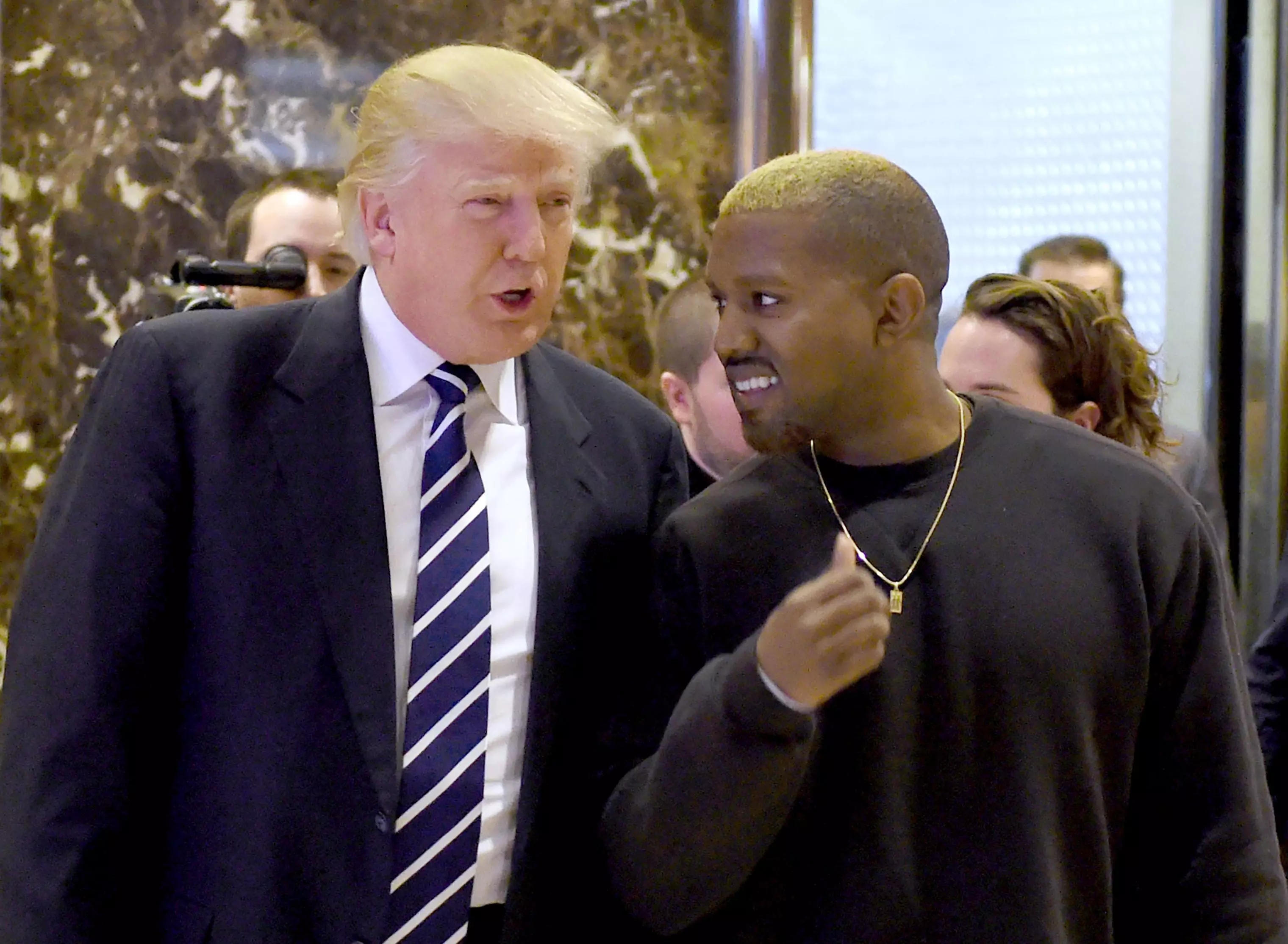 Kanye besöker Trump Tower för ett möte